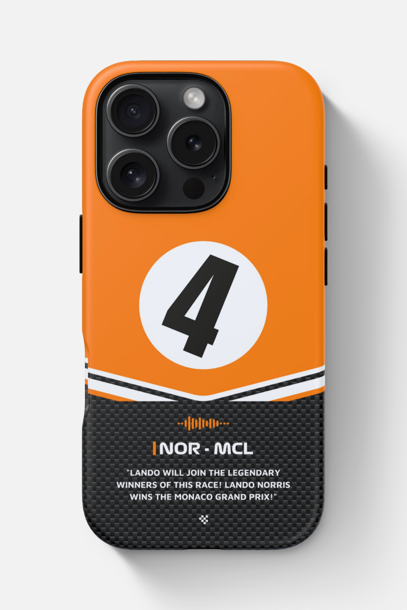 Lando Norris F1 2025 Monaco Phone Case – NEVERLESS