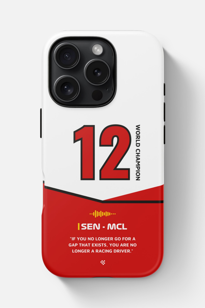 Ayrton Senna F1 Legend Phone Case - McLaren MP4/4 Design – NEVERLESS